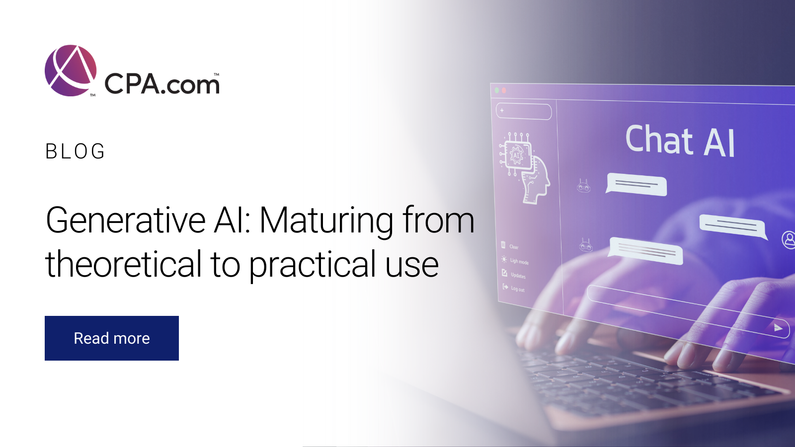 Generative AI: Maturing from theoretical to practical use | Blog | CPA.com